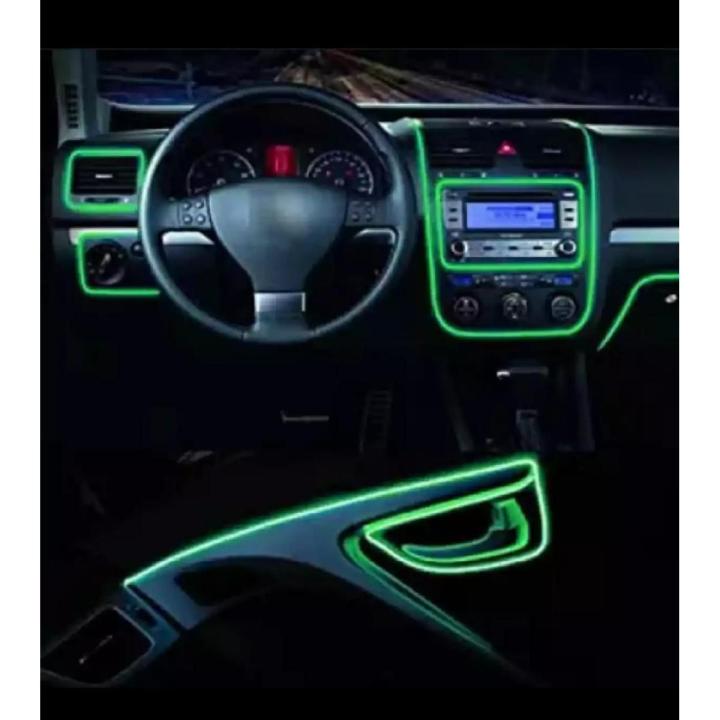 Car Dashboard Neon Strip Light Car Interior Decor - Green For Honda ...
