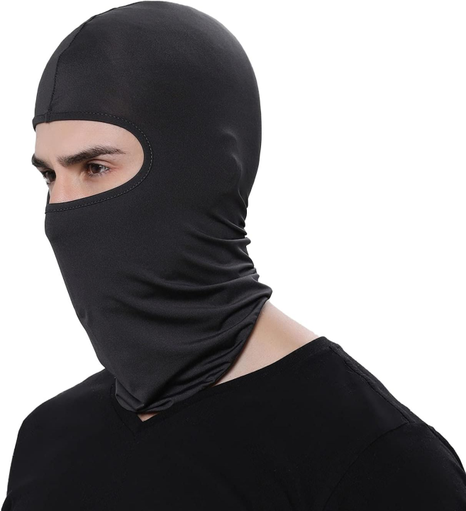 Black Balaclava/Ninja Full Face Mask sun's rays Protection Lightweight ...