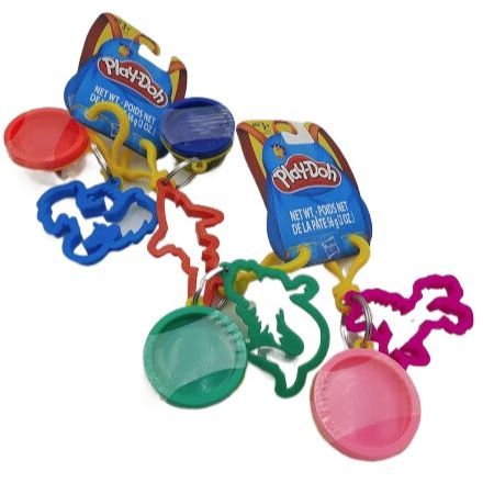 Play-Doh Clip-on Keychain Toy With four different Cutters for children ...