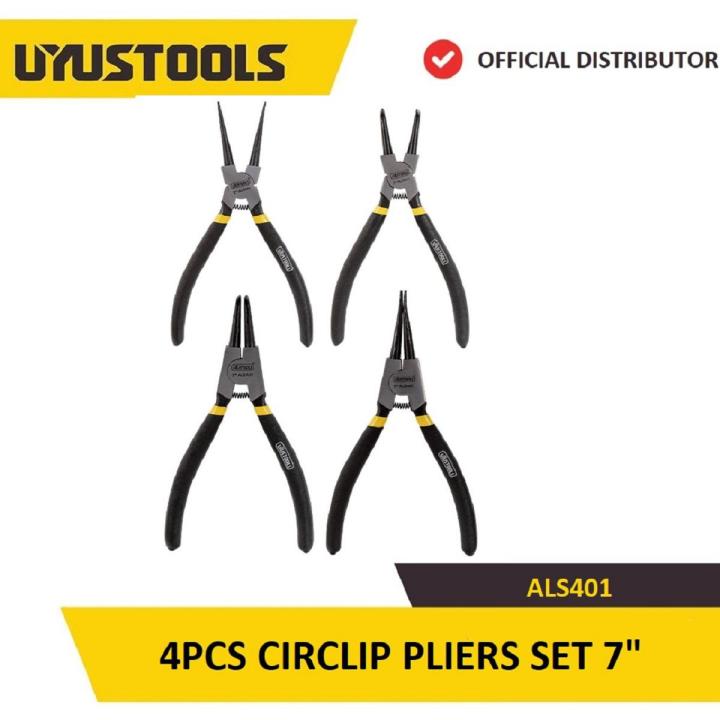 UYUSTOOLS ALS401 4PCS CIRCLIP PLIERS SET 7 INCH | Daraz.pk