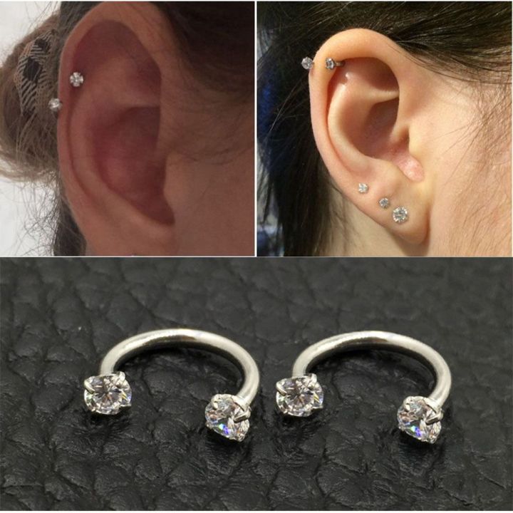 New Hot Nose Lip Stainless Steel Piercing Septo Eyebrow Ear Helix ...