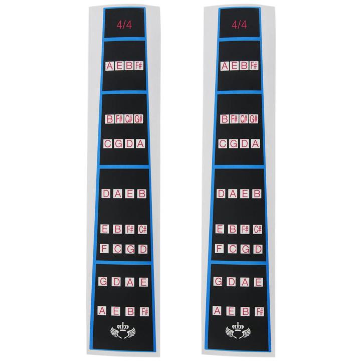 2X Violin Finger Guide /Fingerboard Sticker Fret guide Label Finger ...