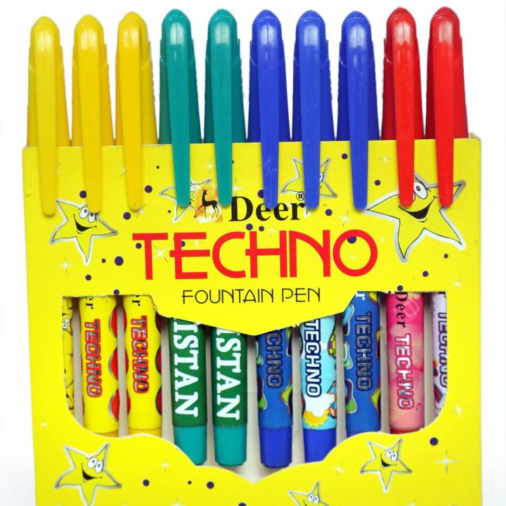 Deer Techno Fountain Pen(10 pcs)packet | Daraz.pk