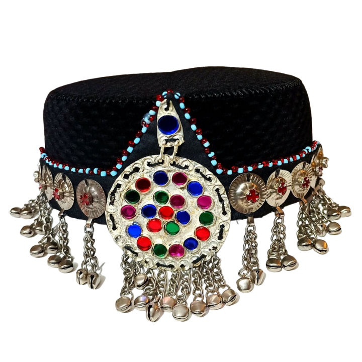 Halima Sultan style Handmade Cap for Women & Girls with Jewellery ...