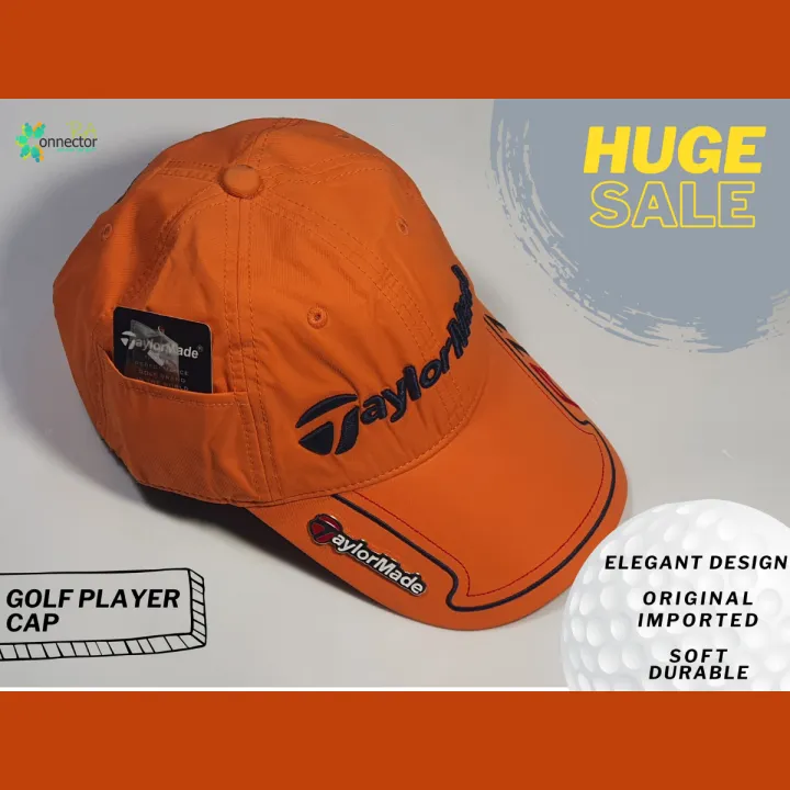 TAYLORMADE GOLF & SPORTS PLAYER CAP |R11 |ORANGE COLOR, ORIGINAL ...