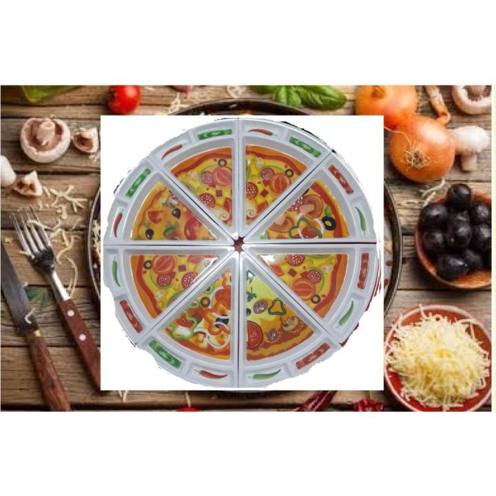 Triangle melamine pizza plate tray & pia dish with customized design ...