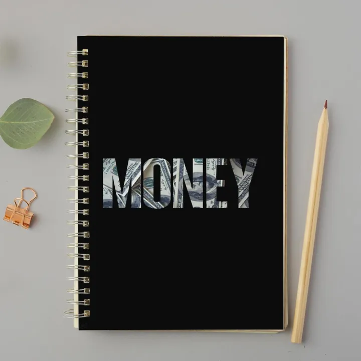 Money--A4 & A5 Spiral Notebook with Plastic Sheet | Daraz.pk