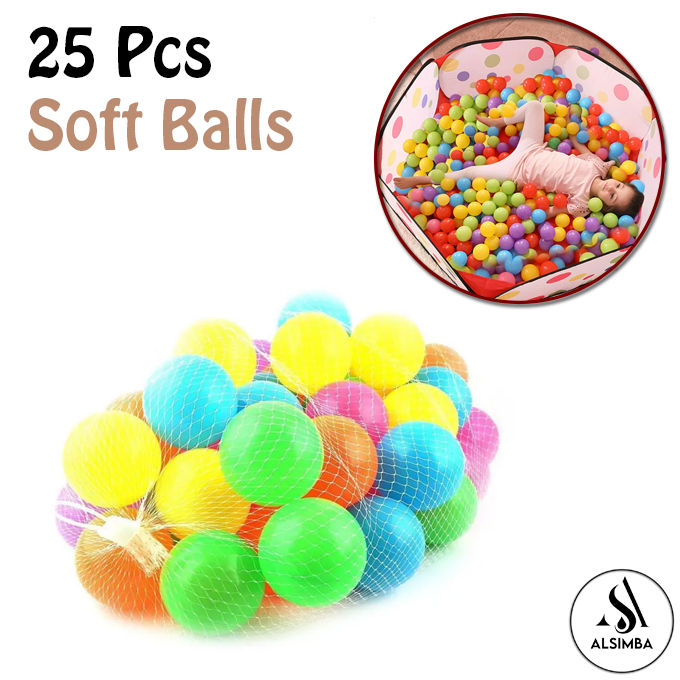 Soft Plastic Tent Balls Set for Play House Tent and Swimming Pool - 25 ...