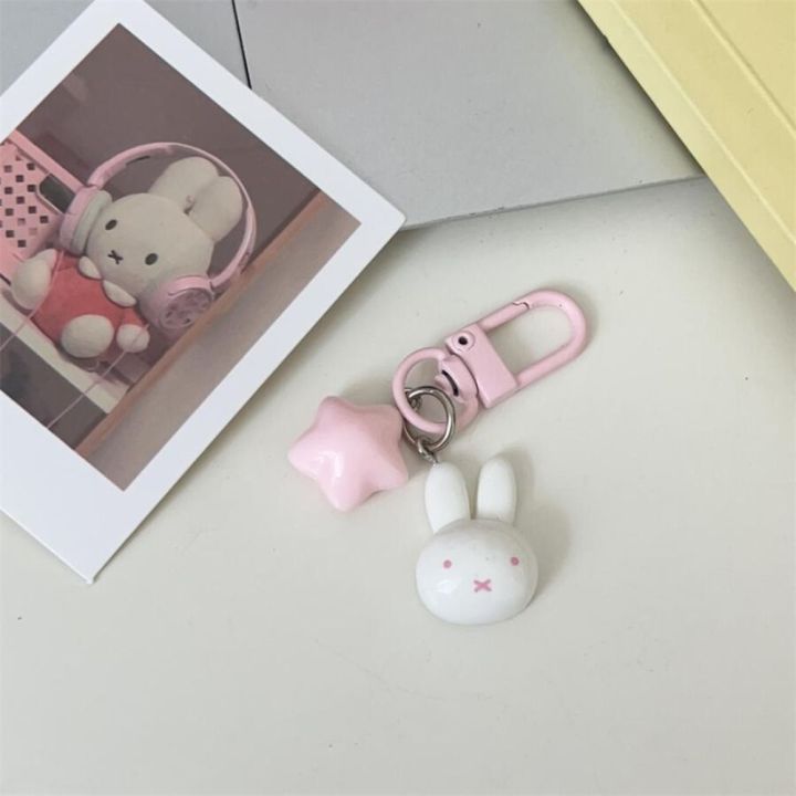 Creative Miffy Stars Keychain Resin DIY Bag Pendant Gift Cartoon ...