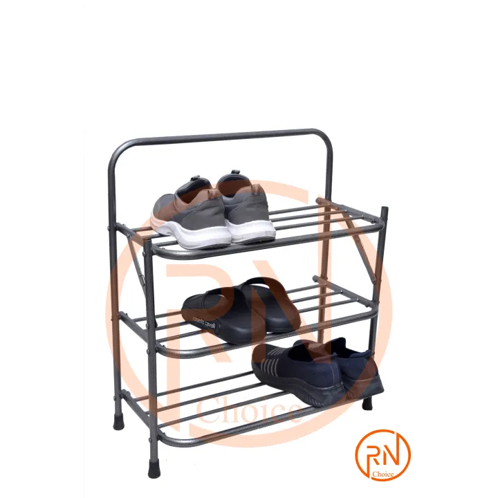 3 Layer Foldable Shoes Rack | Daraz.pk