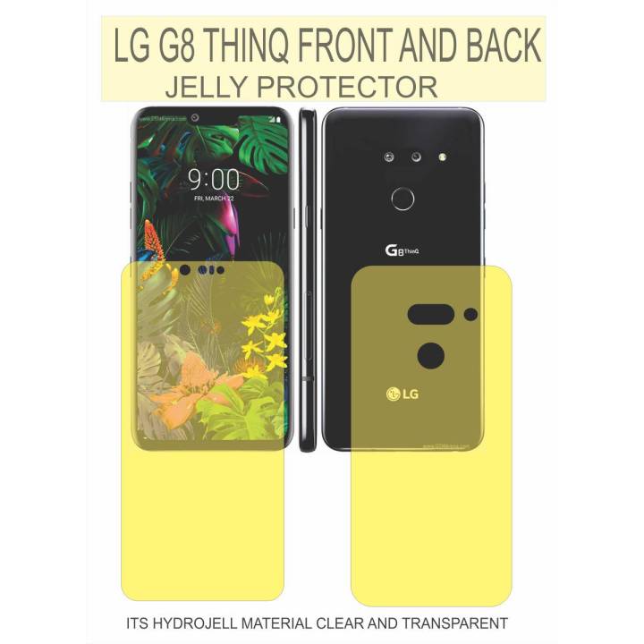 LG G8 THINQ FRONT AND BACK JELLY HYDROJELL CLEAR JELLY | Daraz.pk