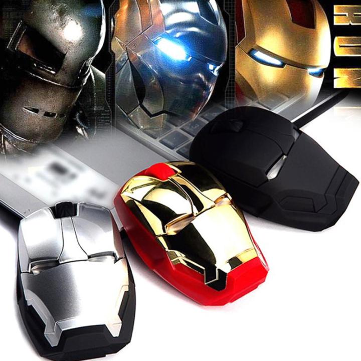 Cool Wireless Iron Man Mouse Mice Ergonomic 2.4G Portable Mobile ...