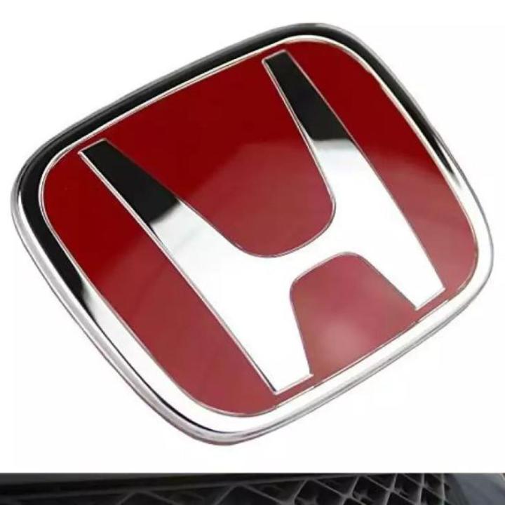 JDM Honda Genuine Red H Front and Back Side Original Badge Emblem - Red ...