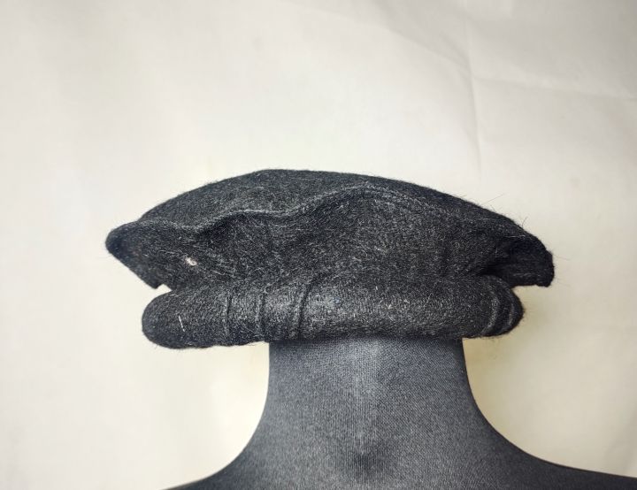 Black pakol handmade afghani hat Wool kausia hat chitrali topi wool ...