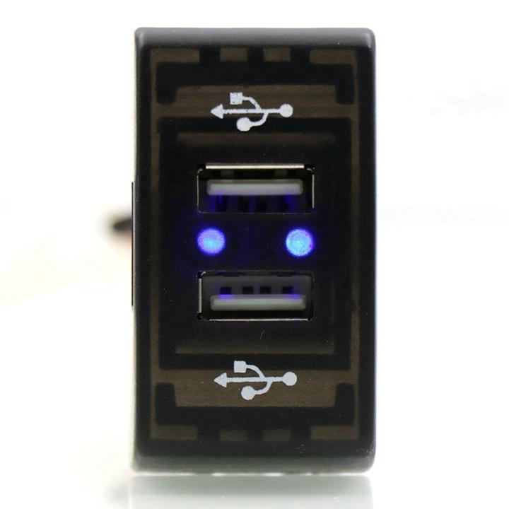 Car Dual USB Charger 5V 2.1A Car USB Socket Car Accessories for Iveco ...