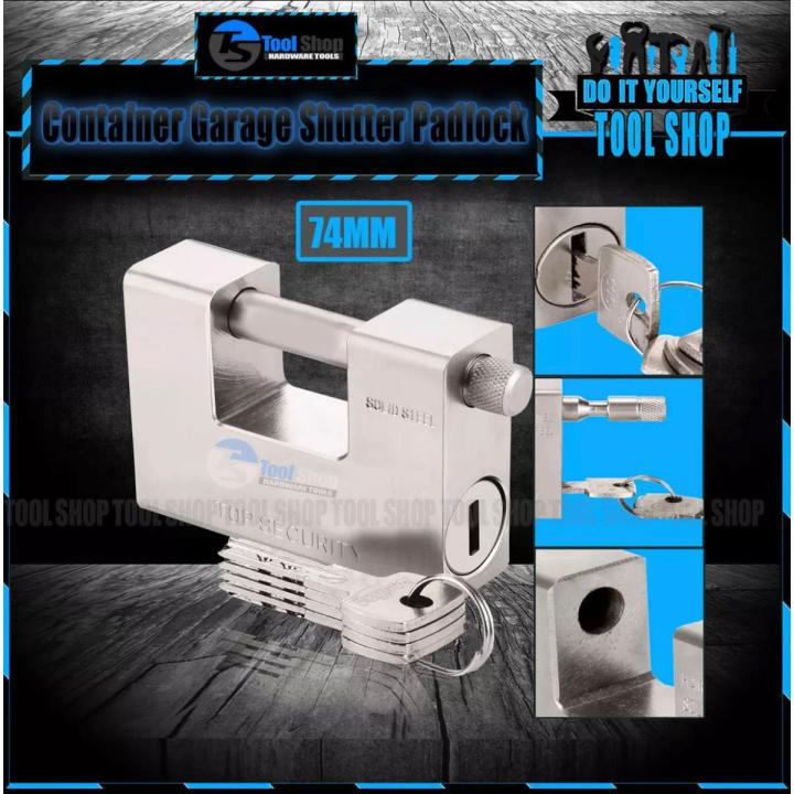 Heavy Duty Container Garage Shutter Padlock Security Shackle Chain Lock ...