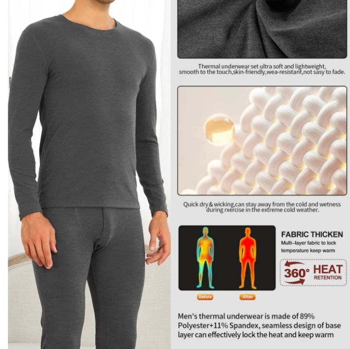 Thermal Fleece Winter Inner Suit For Men And Women - Imported Fabric ...