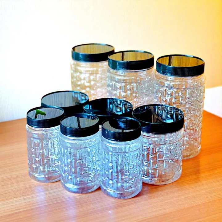 Grocery Jar Air Tight Jars for Kitchen Jar STORAGE SNACK JAR Spice JARS ...
