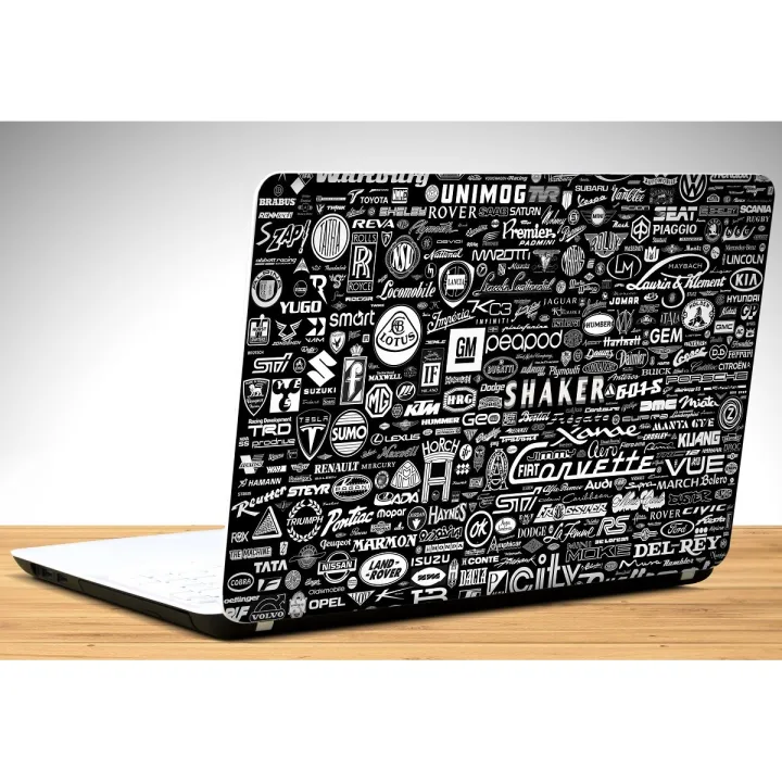 Car Manufacturers, Doodle, logo, Laptop Skin Vinyl Sticker Decal, 12 13 ...