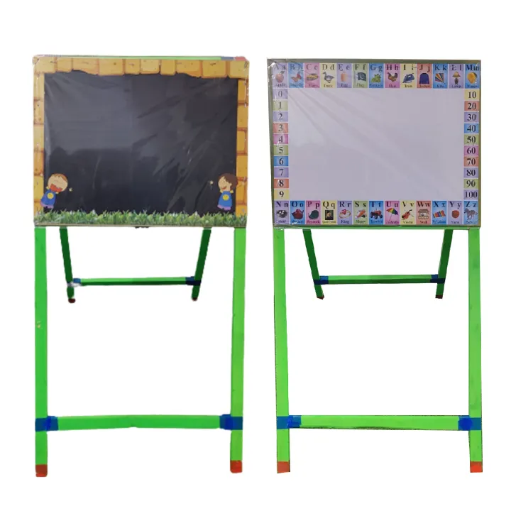 InstaOrder – 2 in 1 Small Double Sided Kids Writing Board – White ...