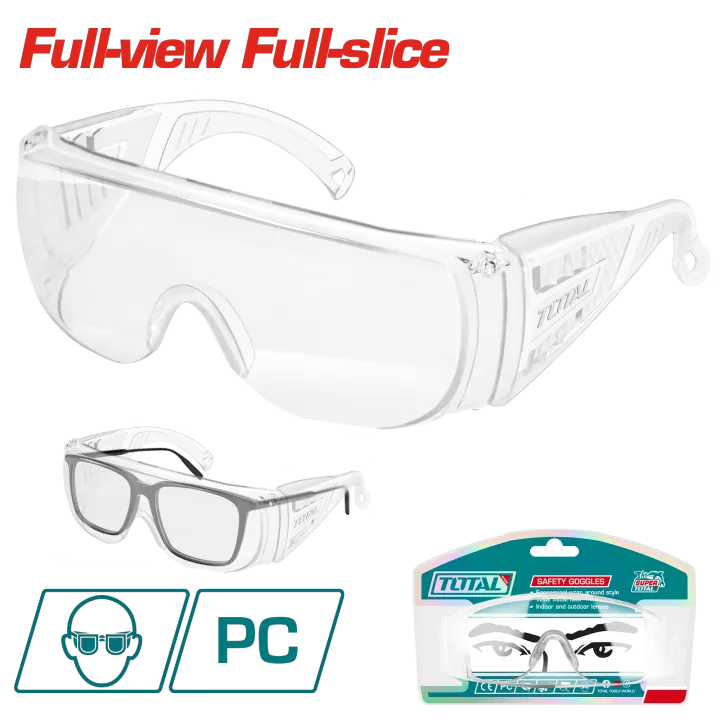 TOTAL Safety Goggles for Wearing the Corrective Glasse and Visitors ...