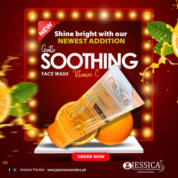 Jessica Gentle Soothing Vitamin C Face Wash - 100ml | Daraz.pk