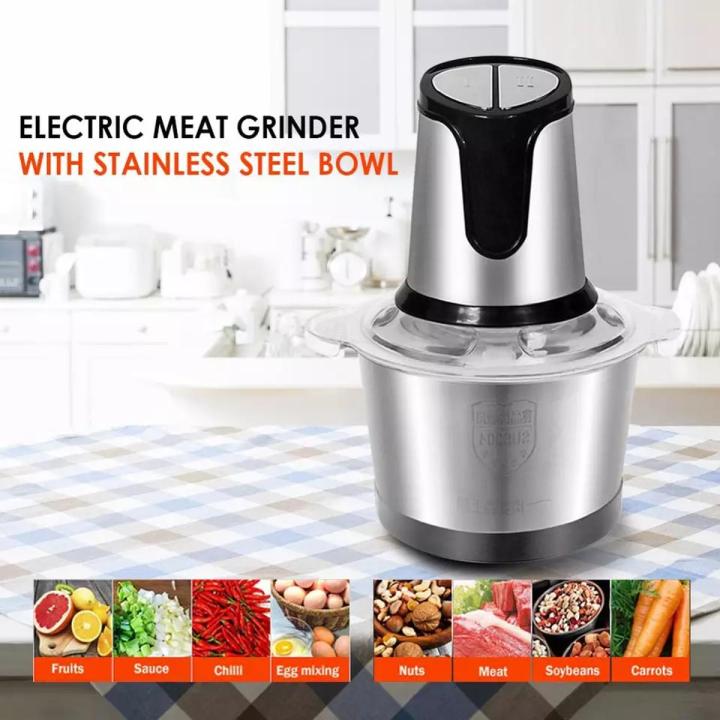 Stainless Steel 2 Speeds Big Capacity Electric Meat Grinder Food ...