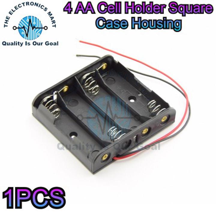 4 Cell AA Cell Holder Square Case Housing in Pakistan | Daraz.pk