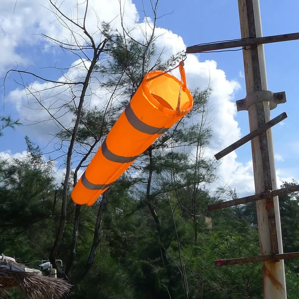 Wind Sock With Pole Qishi Airport Windsocks Rip-Stop Outdoor Rainbow ...
