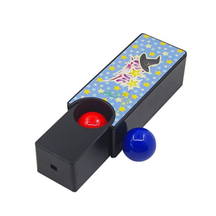 Classic Turning Changeable Magic Box Blue Ball Red Ball Magic Tricks ...