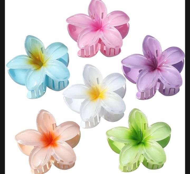 Trendy Korean Flower Hair Clips for Women & Girls | Stylish Claw Clips ...