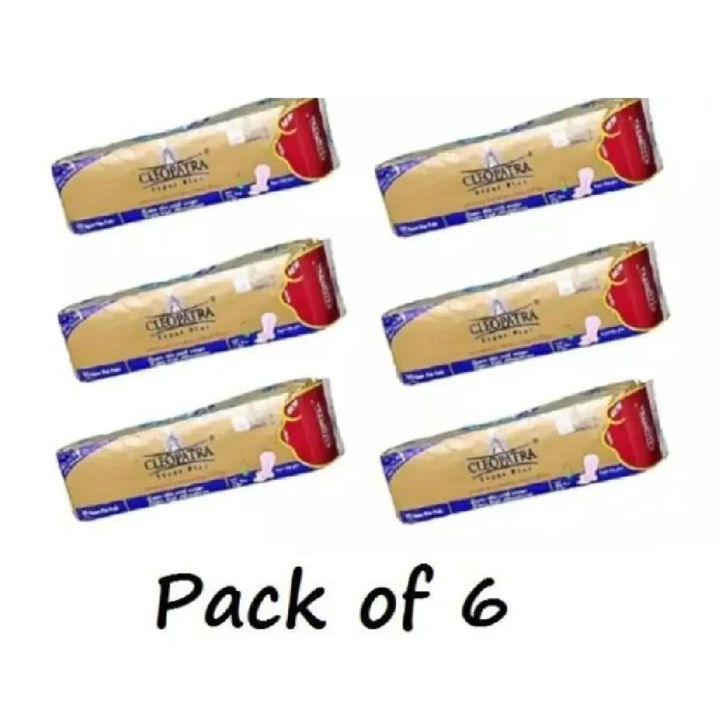 (6Pack ) Cleopatra original sanitary pads for girls periods with 7 high ...