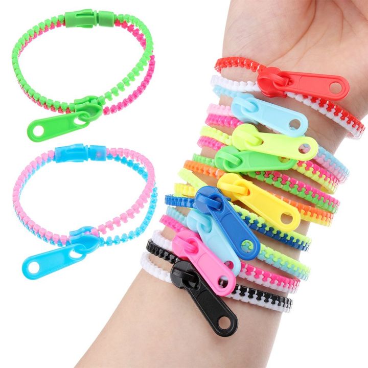 【Super beautiful】Relief Toys Stress Sensory Zipper Bracelet Fidget Zip ...