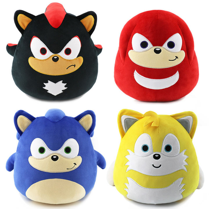 Cross-Border round Roll Sonic the Hedgehog Plush Doll Super Sony ...