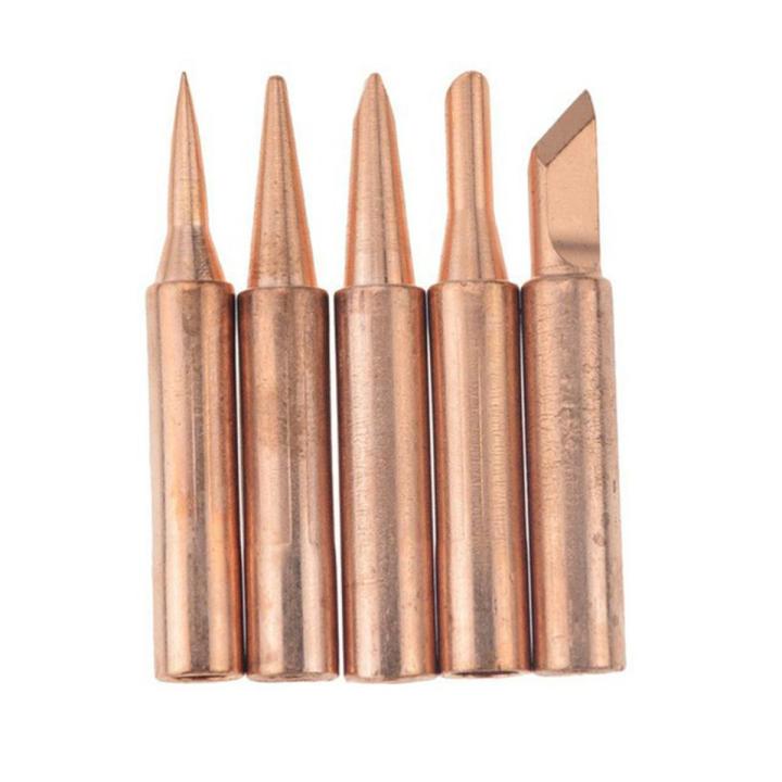 5pcs Soldering Iron Tips Universal Internal Heated 936 Soldering Head ...