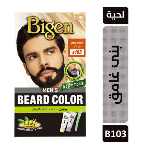 Original Bigen Mens Beard Colour B103 Dark Brown in pakistan | Daraz.pk