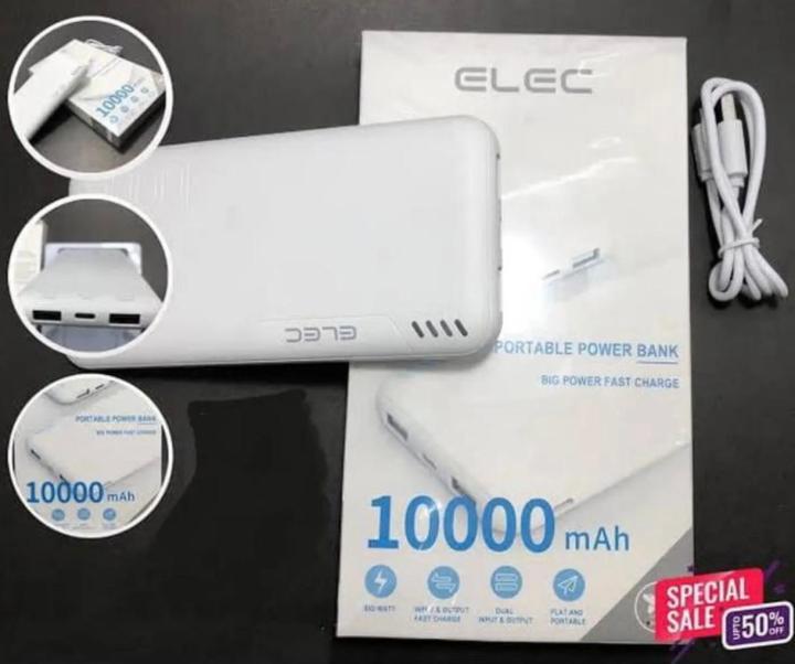 ELEC Power Bank 10000mah-Portable Power Bank, Dual Usb Port,Input and ...