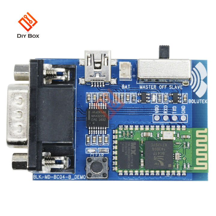 RS232 Bluetooth Serial Adapter Communication Master-Slave 2 Modes 5V Mini USB Bluetooth Serial ...