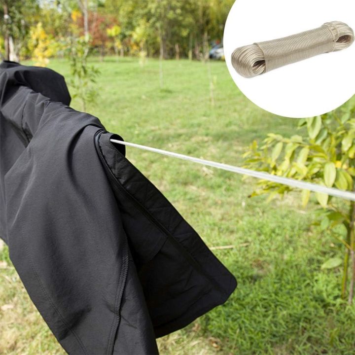 Clothesline Rope with Plastic Coating Heavy-Duty Steel Cable Rope ...