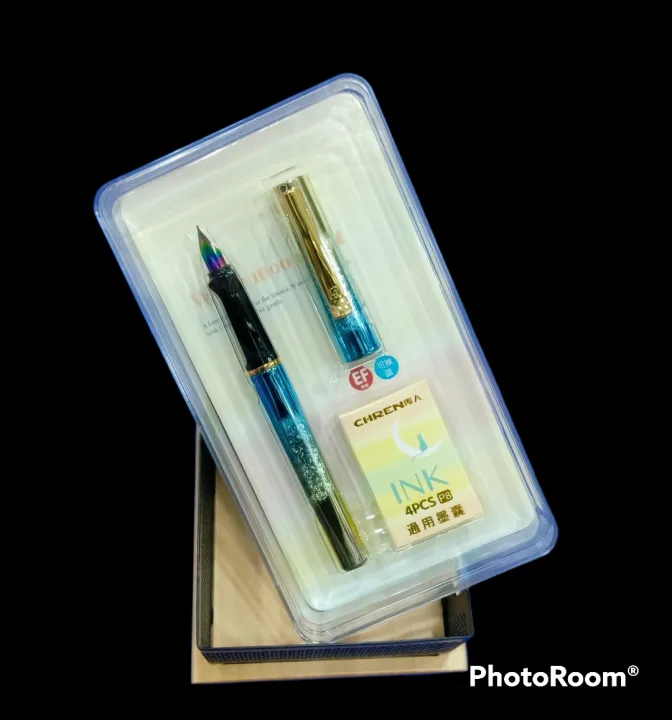 Chren fountain ink pen cartridge's ink pen gift set | Daraz.pk