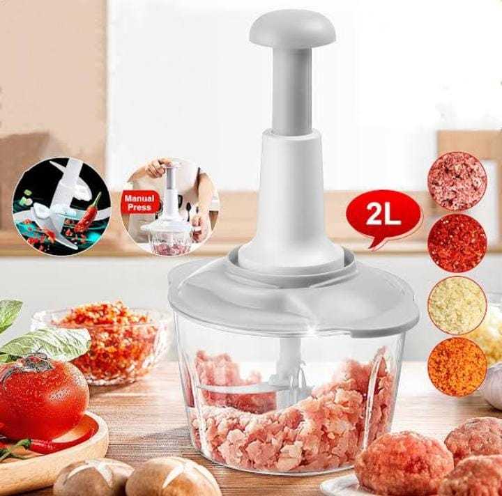 Manual Hand Operated 2000 ML litter Chopper Pump Action With Free 4 ...