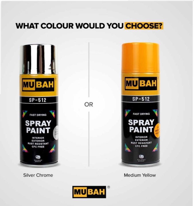 Zarukh World Mubah Spray Paint - Original Imported Formula for All ...