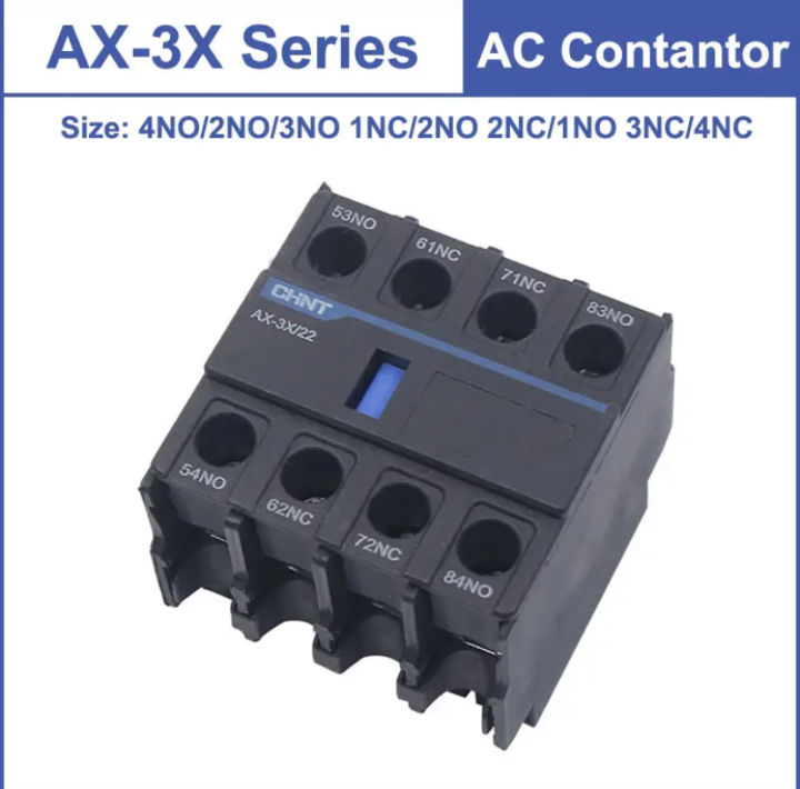AX-3X 11/02/20/22/31/13/40/03 NXC Series AC Contactor Auxiliary Contact Block Buckle Mounting ...