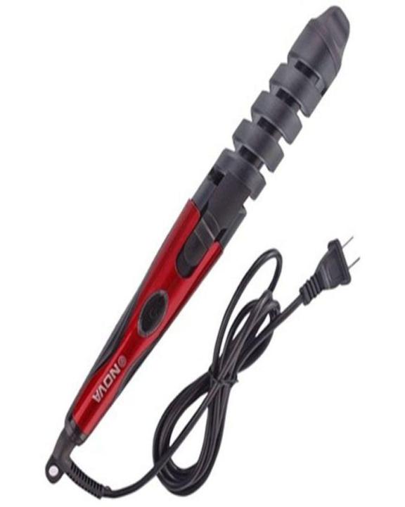 NHC-2007A - Automatic Hair Curling Machine - Red & Black | Daraz.pk
