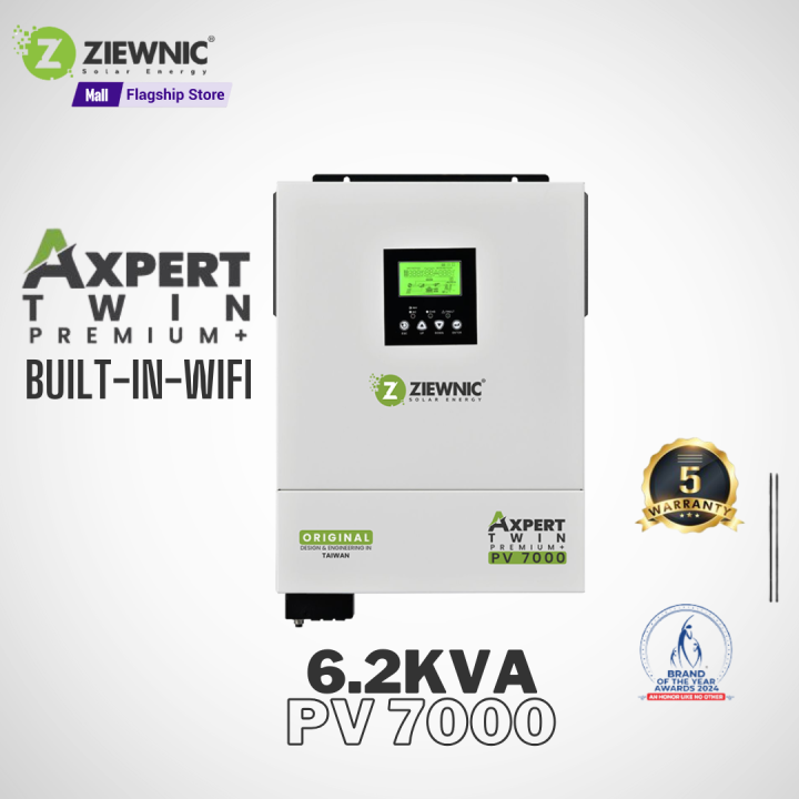 Ziewnic Axpert Premium Plus Hybrid Solar Inverter 6.2KW (PV7000) | Pure ...