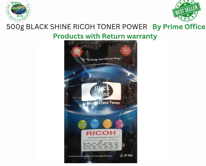 500g BLACK SHINE RICOH TONER POWER By Prime Office Products with Return ...