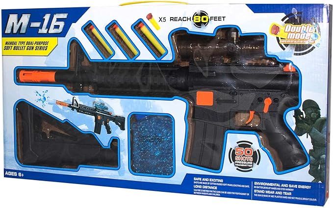 M16 Double Mode Gun Toy for Kids | Daraz.pk