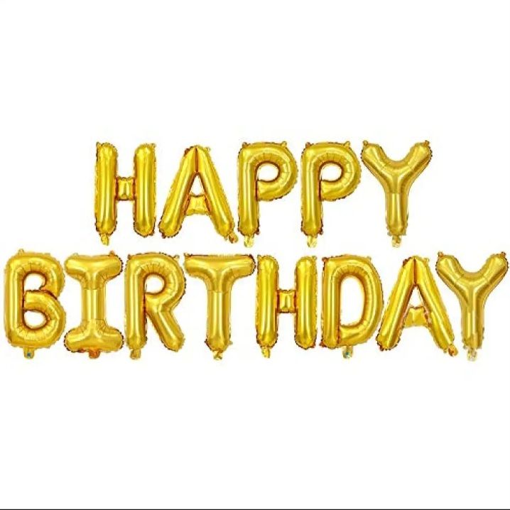 Happy Birthday Foil Balloons Set 13 piece, Happy Birthday Balloons For ...