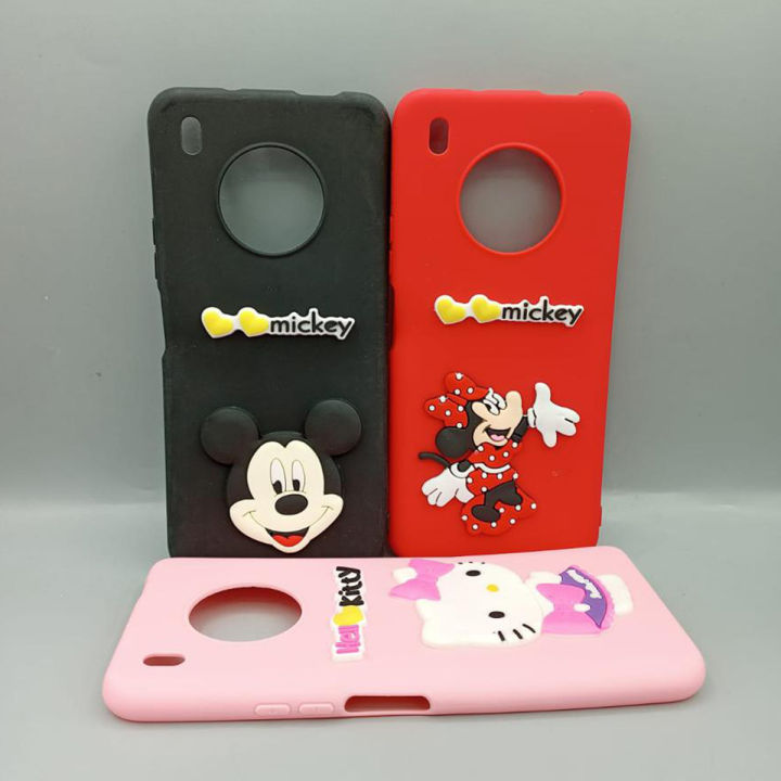 Huawei Y9A Back Cover Mickey and Minnie Mouse Hello Kitty Cartoon Case ...