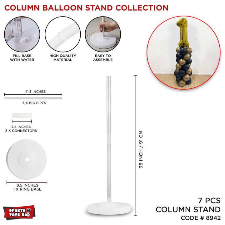 Column Balloons Stand Kit Collection, Balloons Holder, Base & Pole With ...